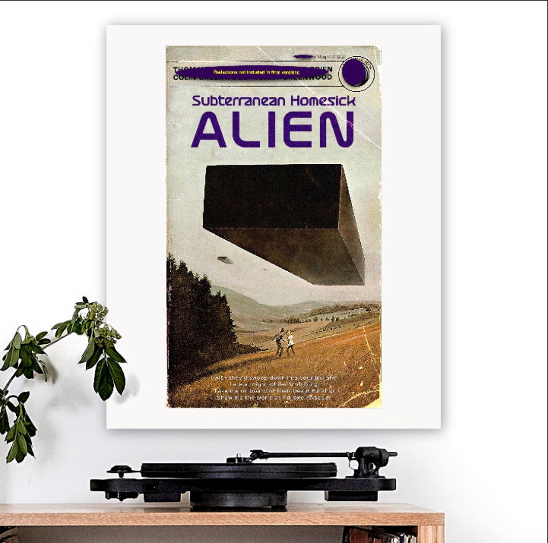 Radiohead-inspired 'subterranean Homesick Alien' Art Print - Etsy Canada