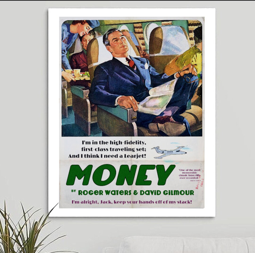 Pink Floyd-inspired 'money' V1 Art Print - Etsy UK