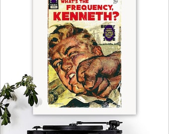R.E.M. what's the Frequency, Kenneth Peanuts Paperback Book Mashup Art ...