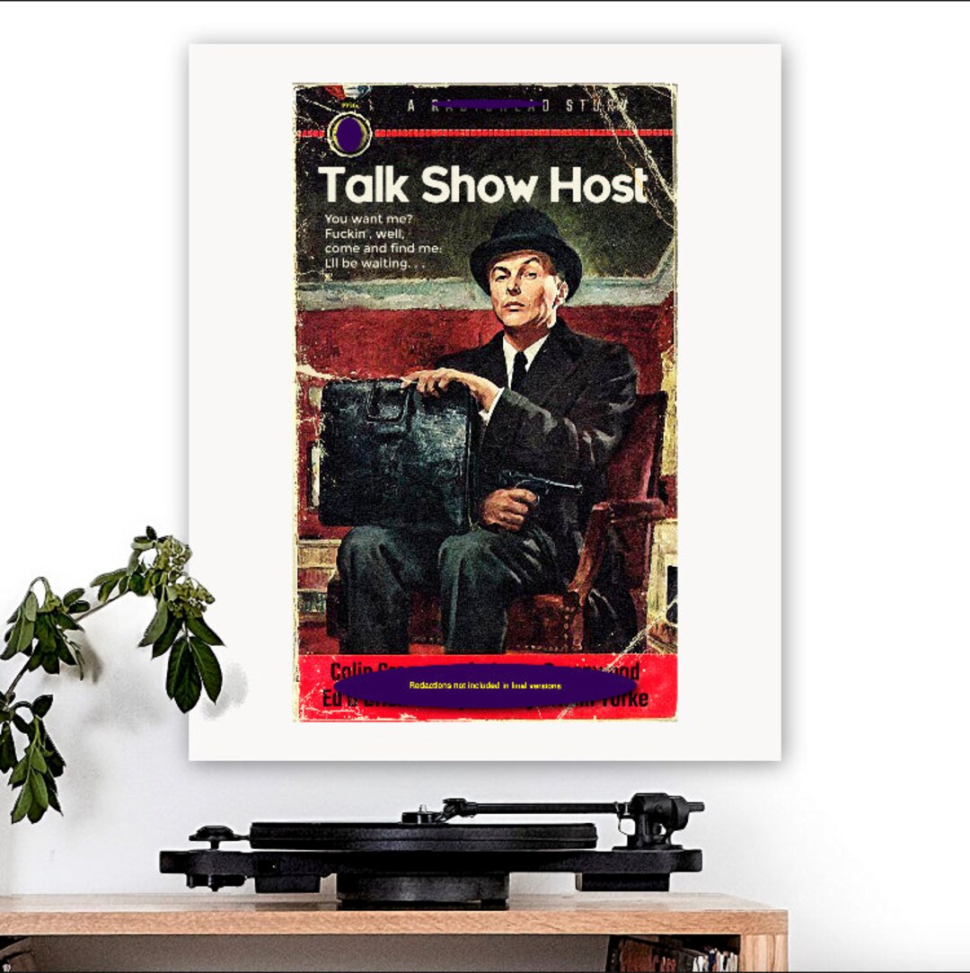 Radiohead-inspired 'talk Show Host' Art Print - Etsy