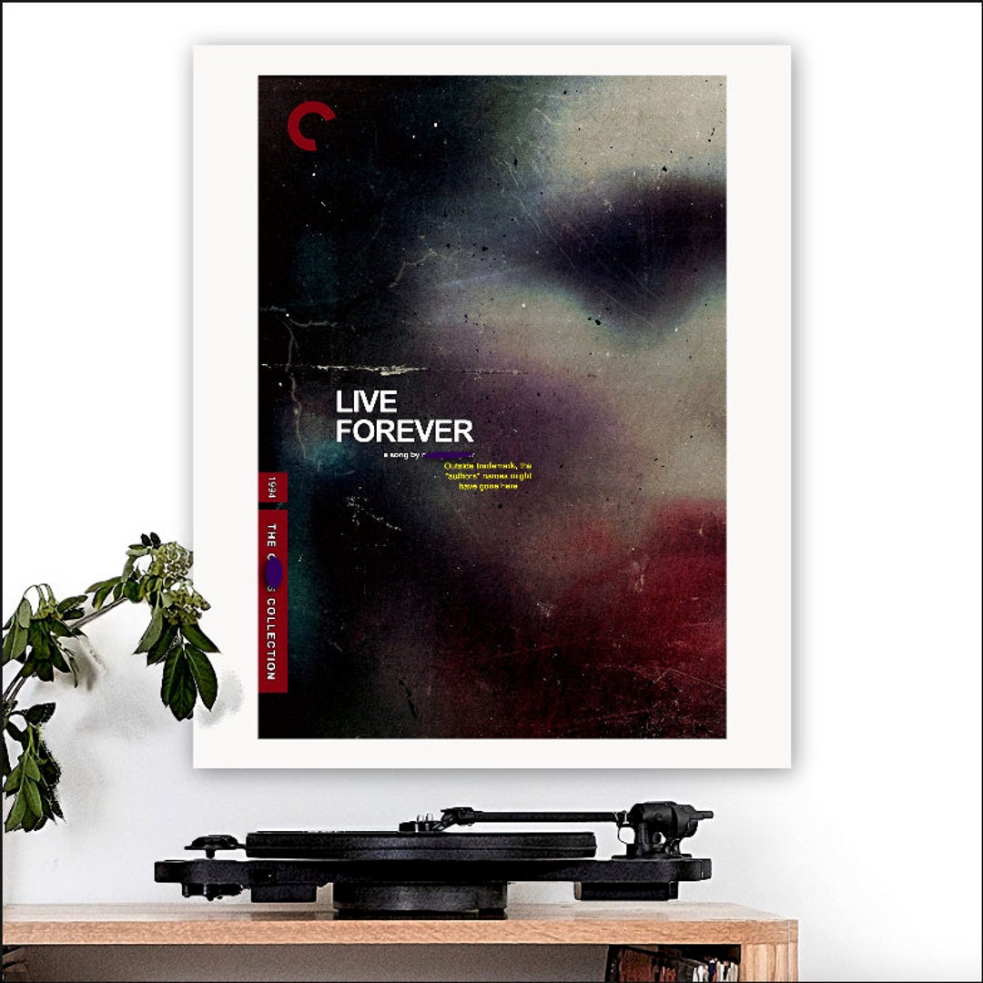 Oasis-inspired 'live Forever' Art Print - Etsy