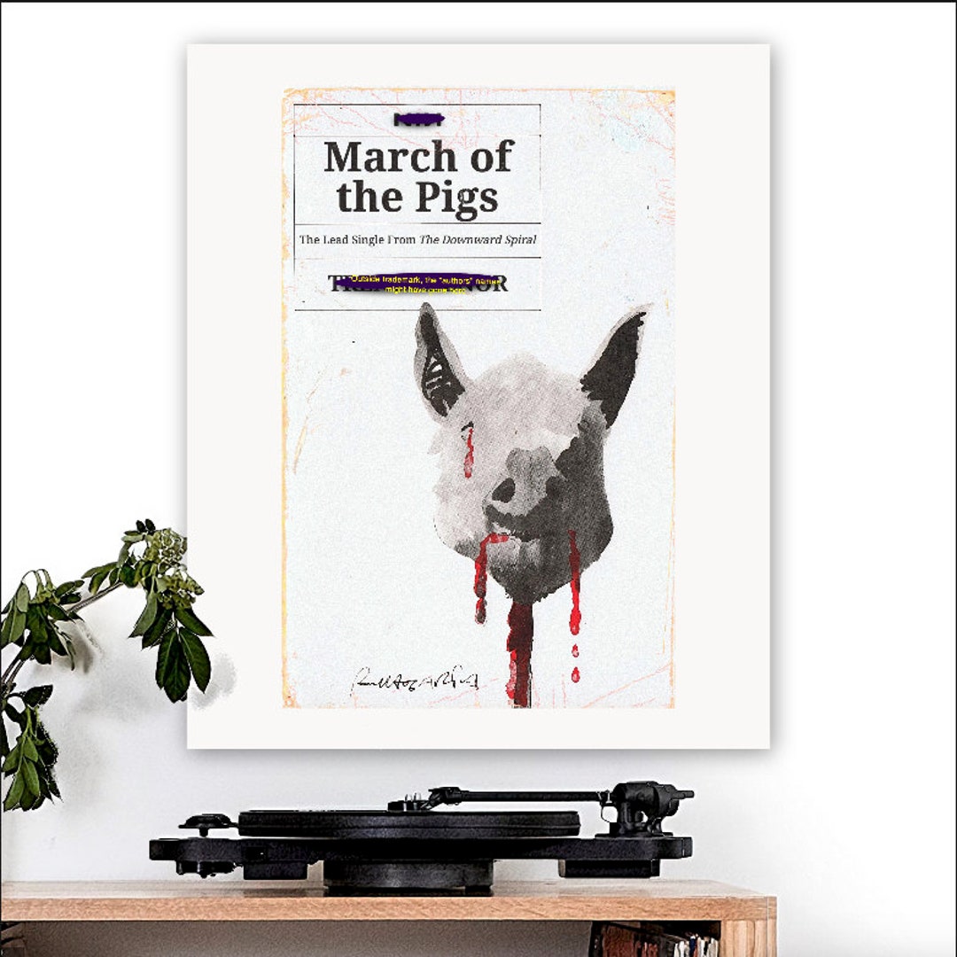 Nine Inch Nails/nin-inspired 'march of the Pigs' Art - Etsy