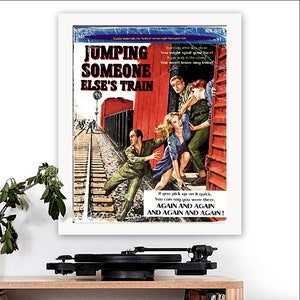 The Cure-inspired 'jumping Someone Else's Train' V2 Art Print - Etsy