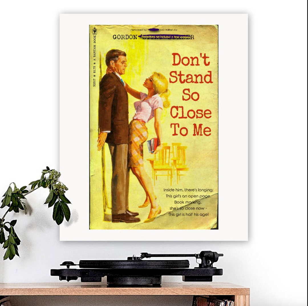 The Police-inspired 'don't Stand so Close to Me' Art Print - Etsy