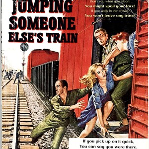 The Cure-inspired 'jumping Someone Else's Train' V2 Art Print - Etsy