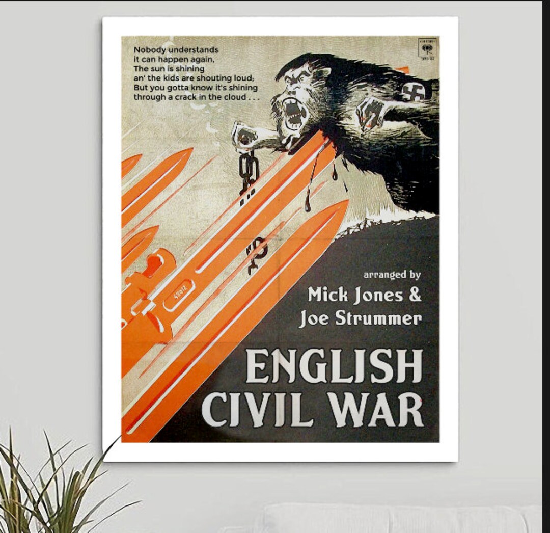 The Clash-inspired 'english Civil War' Art Print - Etsy