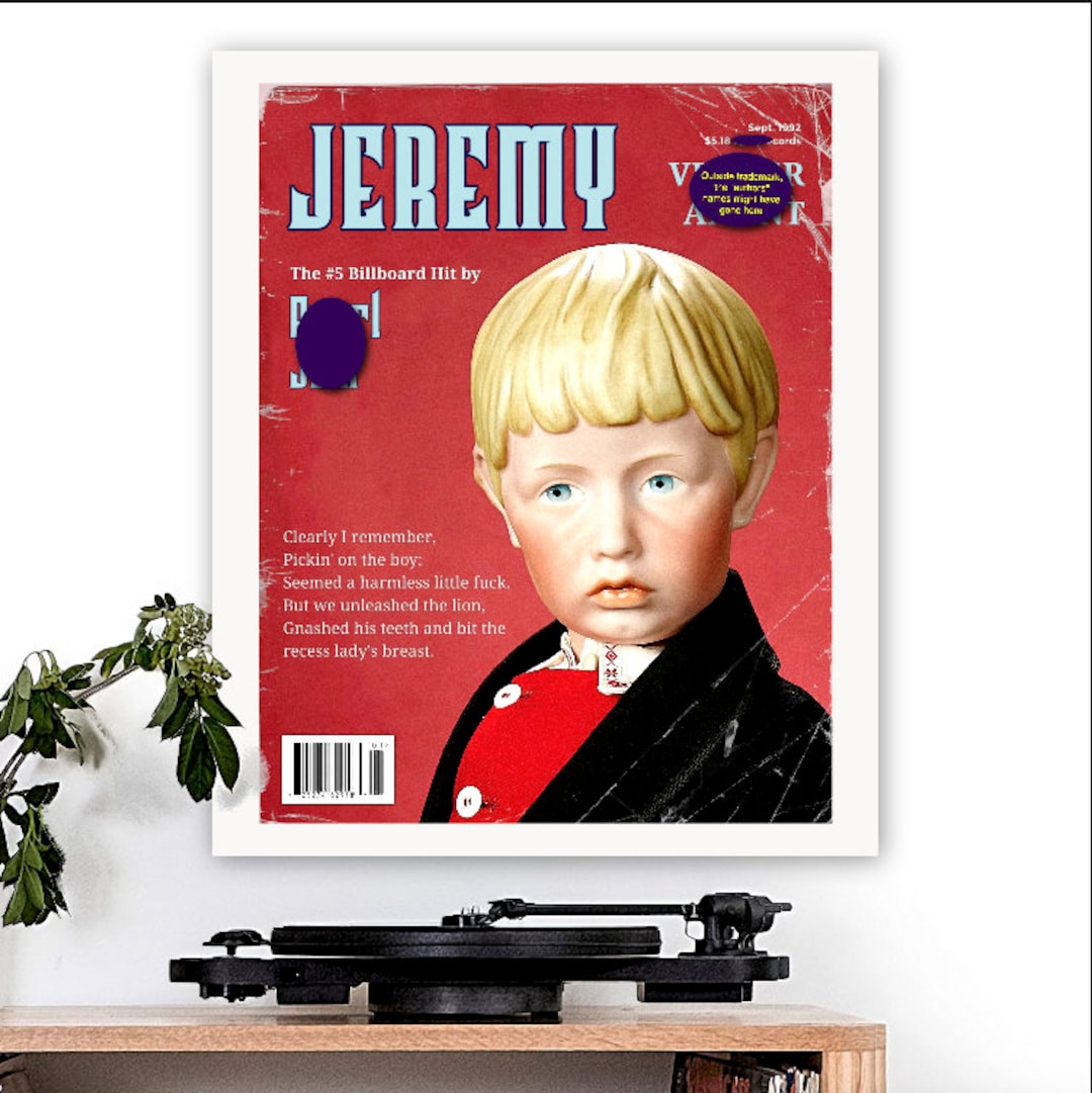 Pearl Jam-inspired 'jeremy' Art Print - Etsy