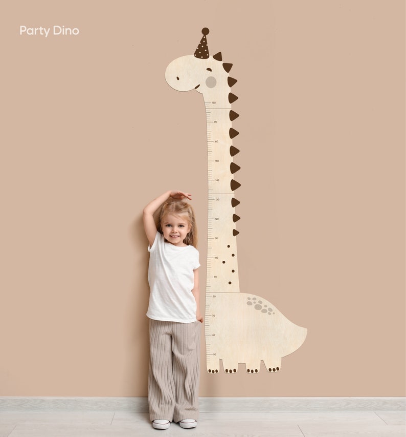 Kids Height Stick Measurement Ruler Wood Growth Chart Boy Room Decor ...