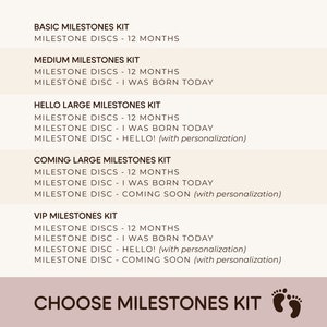 Monthly Age Milestone Month Baby Signs Newborn Age Blocks Personalized ...