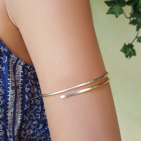 Gold Upper Arm Cuff - Etsy