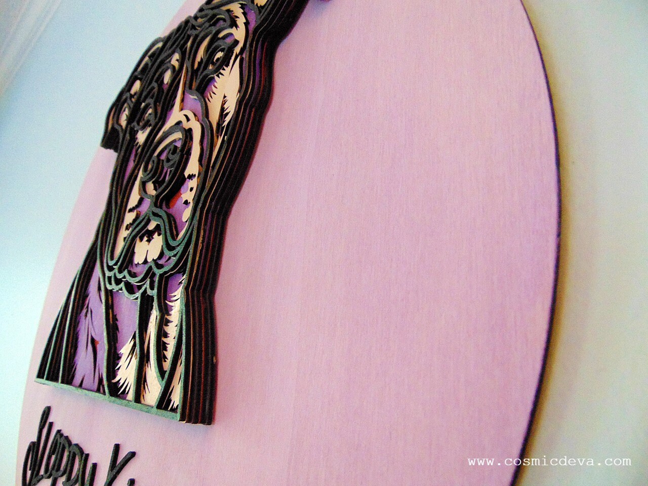 Wooden Custom Pitbull, Wooden Puppy Portrait, Beautiful Dog Display ...