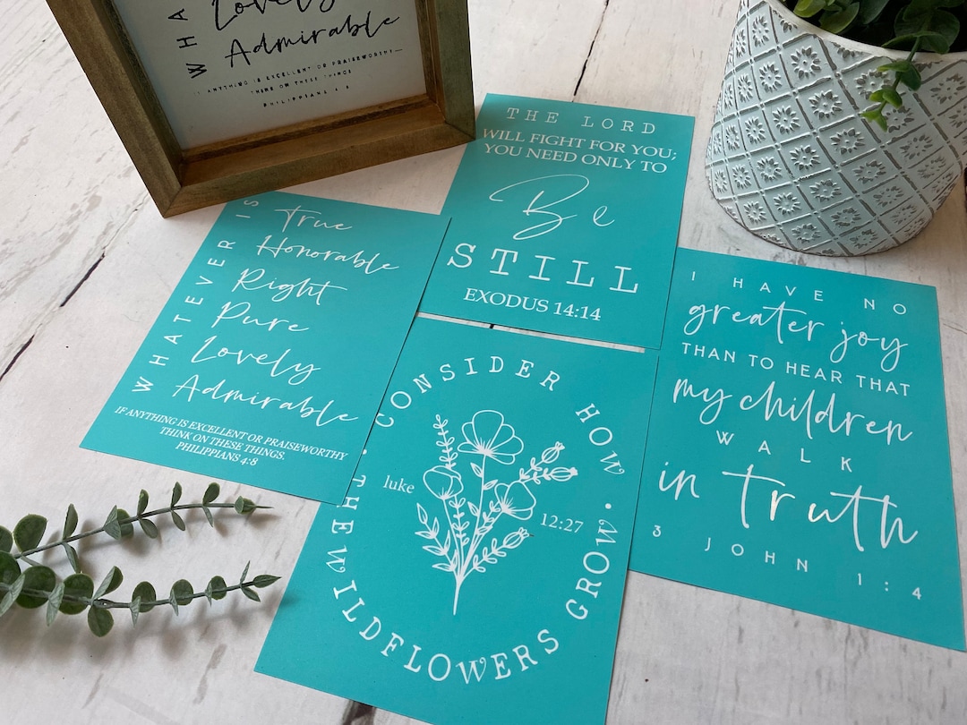 Bible Verse Silkscreen Stencil: Reusable Christian Stencils - Set of 4 ...
