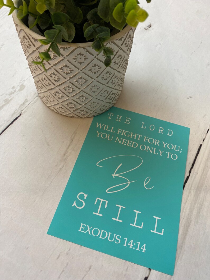 Bible Verse Stencil Exodus 14:14, Reusable Stencil, Bible Journaling ...