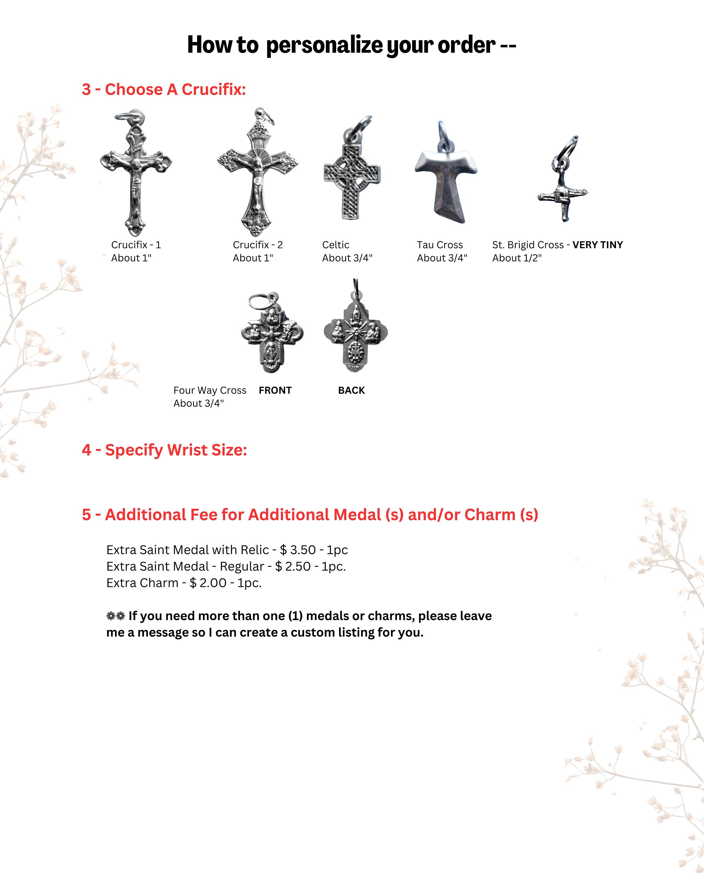 St. Michael, Christopher Chaplet, One Decade Pocket Rosary in Natural ...