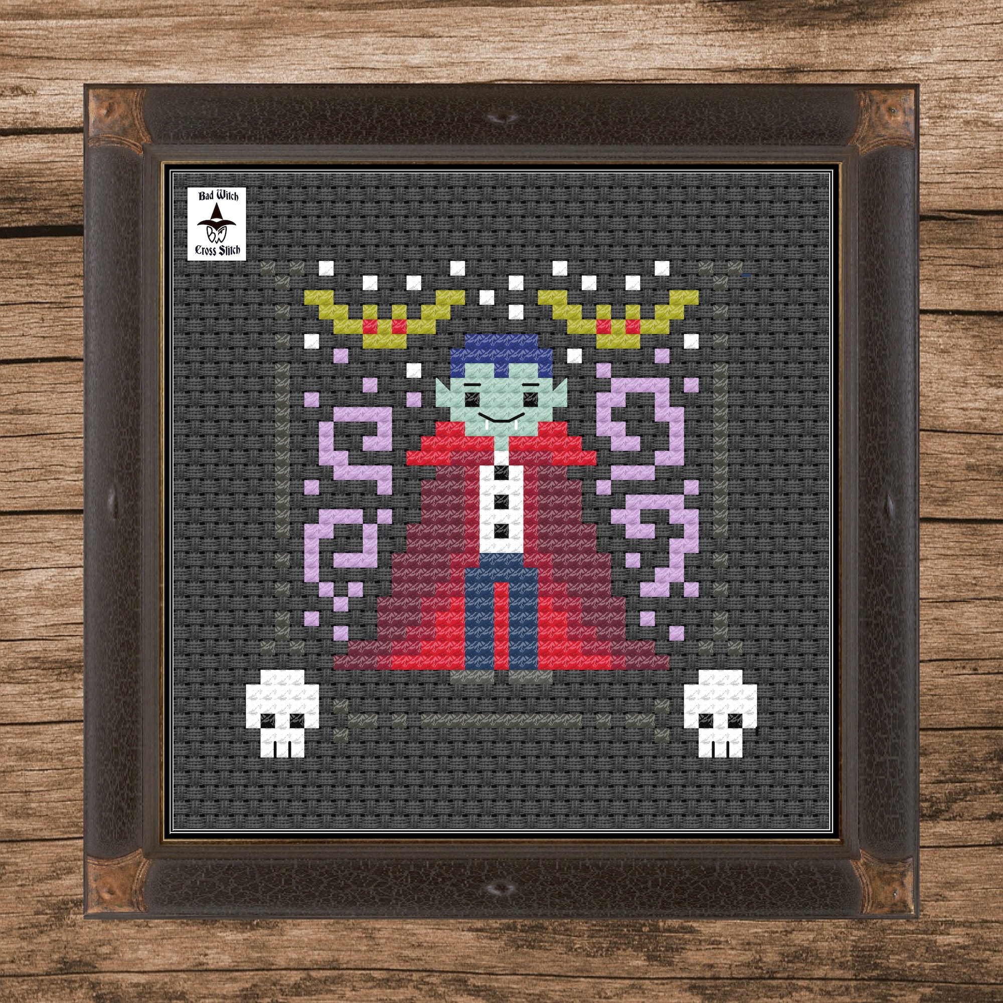Dracula the Vampire Cross Stitch Pattern - Etsy
