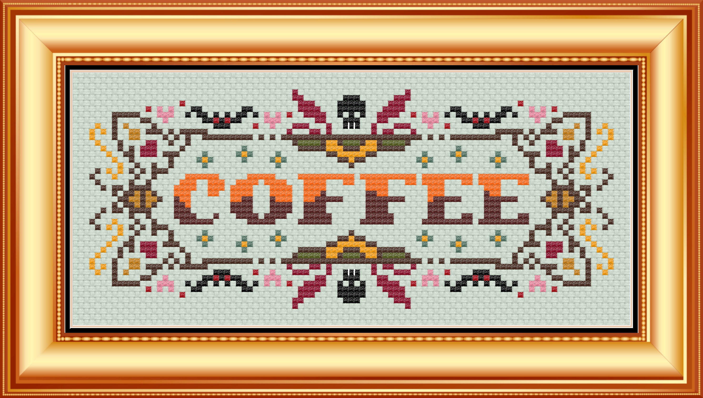 Spooky Coffee DIY Cross Stitch Label for the Kitchen Witch - Etsy
