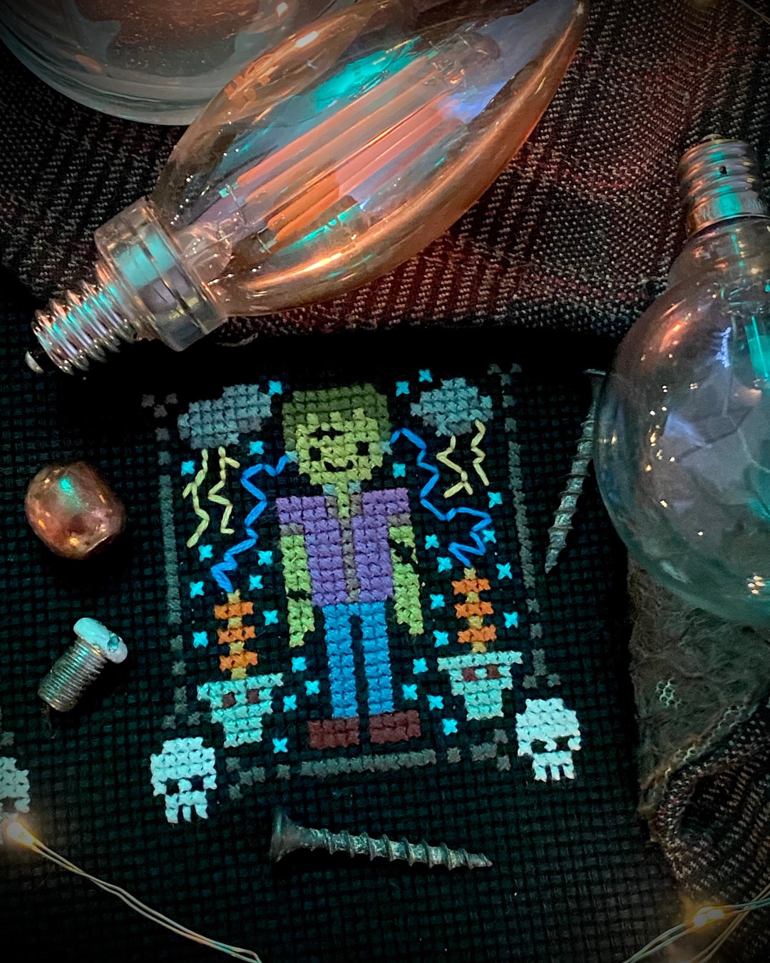 Frankenstein's Monster Cross Stitch Pattern - Etsy