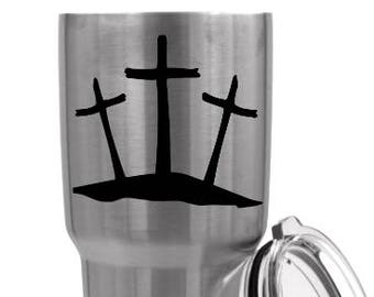 Three Crosses Decal - Etsy