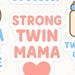 Twin Mom Sticker Sheet – Printable Digital Stickers for Planners ...