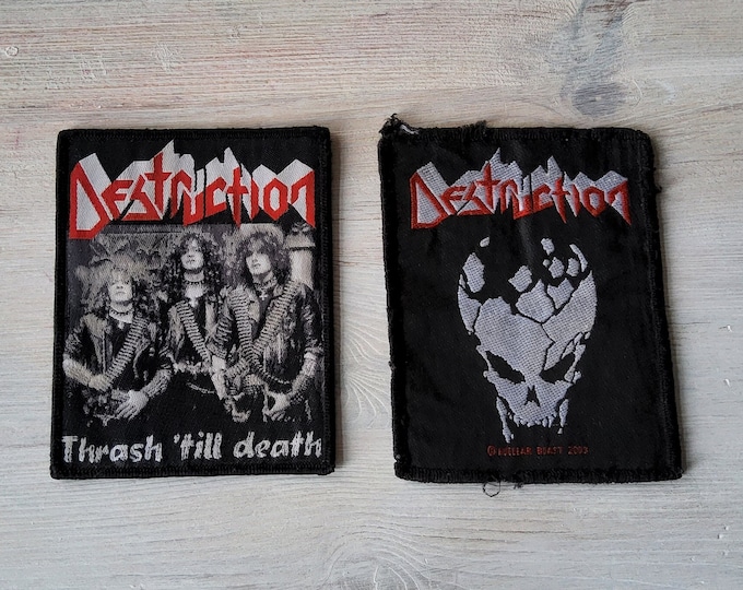 Vintage Destruction Patches, Rare Patches 90s 00s, Thrash 'till Death ...