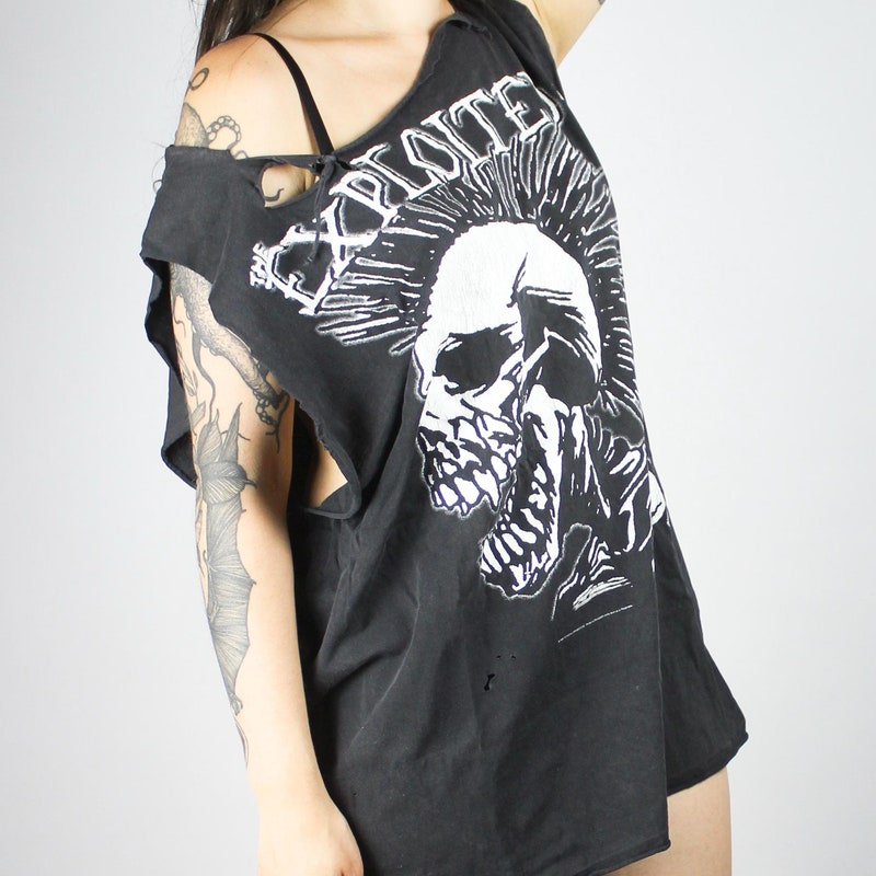 Distressed Ripped Tee Shirt - Etsy