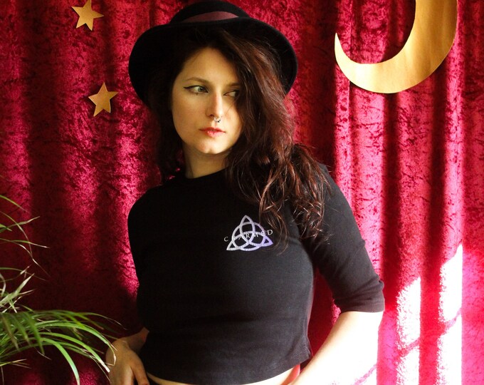 Vintage Black CHARMED Crop Shirt, Rare Original Merch 2002, Charmed ...