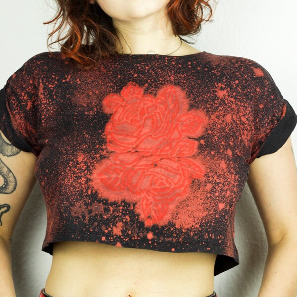 Handpainted Bleached Shirt - Etsy