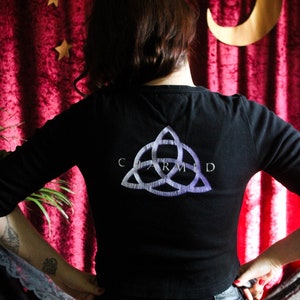 Vintage Black CHARMED Crop Shirt, Rare Original Merch 2002, Charmed ...
