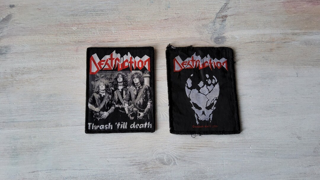 Vintage Destruction Patches, Rare Patches 90s 00s, Thrash 'till Death ...