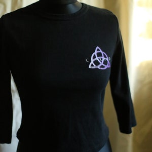 Vintage Black CHARMED Crop Shirt, Rare Original Merch 2002, Charmed ...