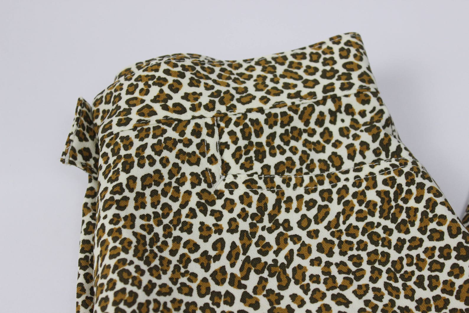 Vintage Highwaist Pants LEOPARD Leo Animal Print Brown Beige | Etsy