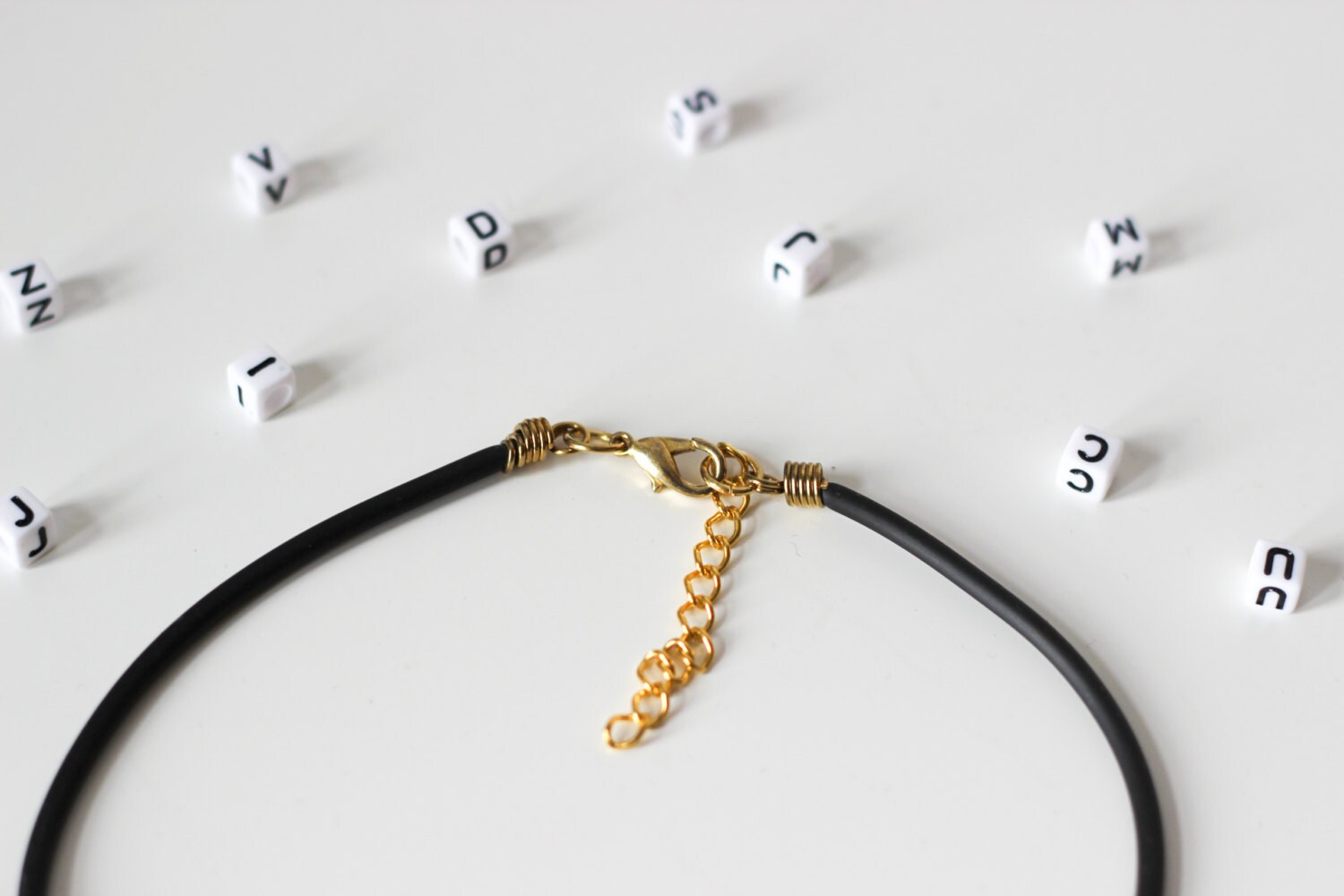 CUSTOM CHOKER Name Word Of Your Choice Individual Necklace | Etsy