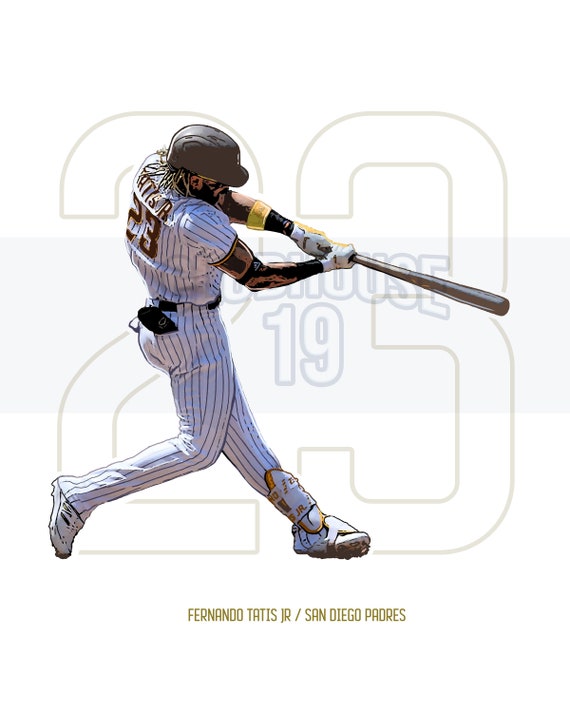 Fernando Tatis Jr Printable Art Portrait Baseball 23 - Etsy