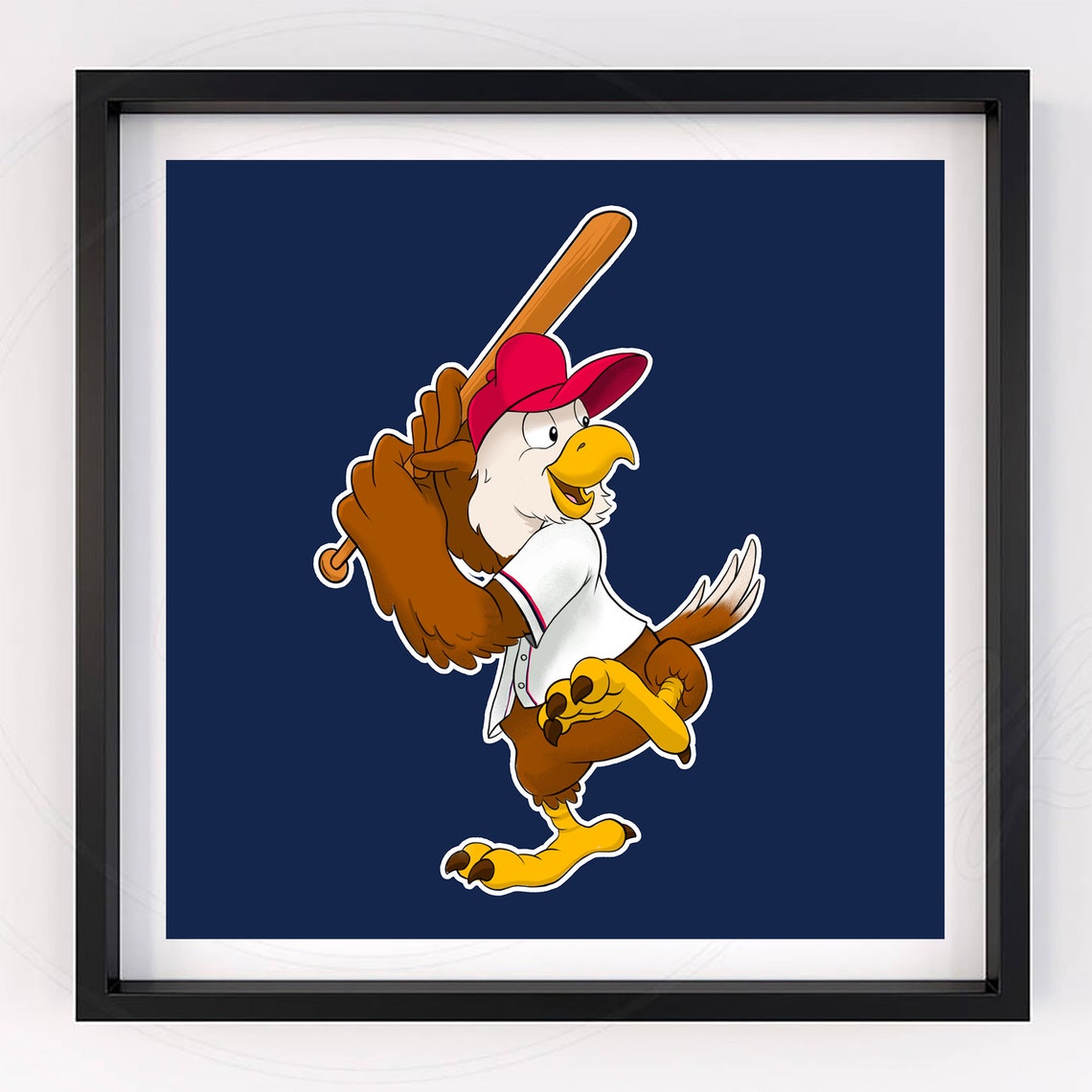 Washington Nationals Baseball Mascot Poster Print Baseball - Etsy UK
