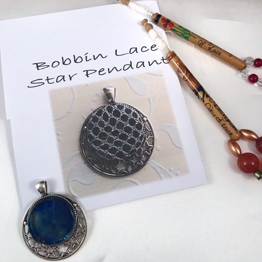 Star Bobbin Lace Kit; Bobbin Lace Kit; Jewellery Making Kit; Pendant ...