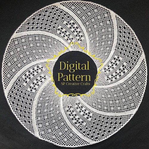 Bobbin Lace PDF Pattern for a Bookmark With Initial Includes - Etsy