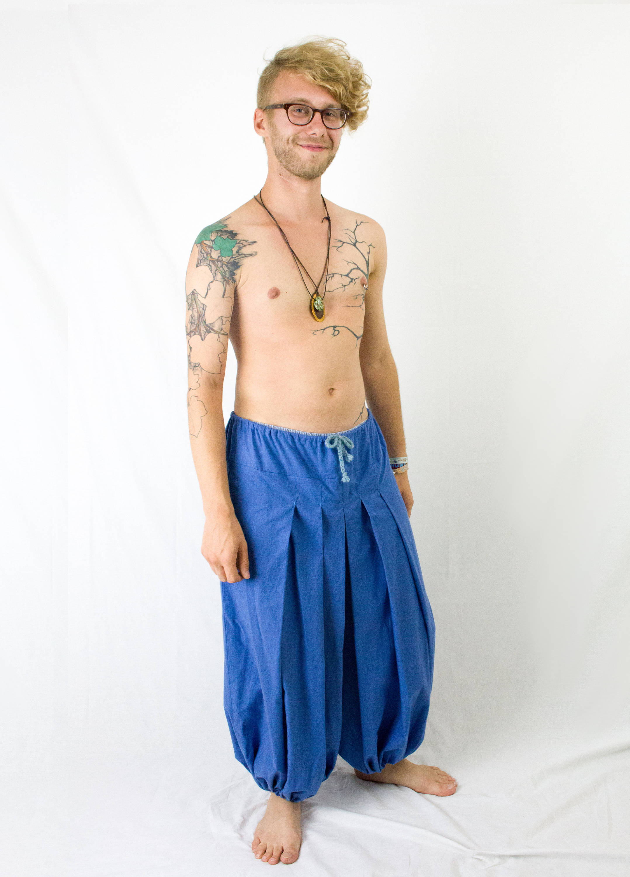 Fairtrade Pants Blue - Hakama Pants Harem Pants Knickerbockers, Fair ...