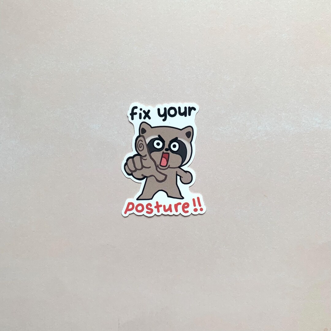 Fix Your Posture Sticker - Etsy