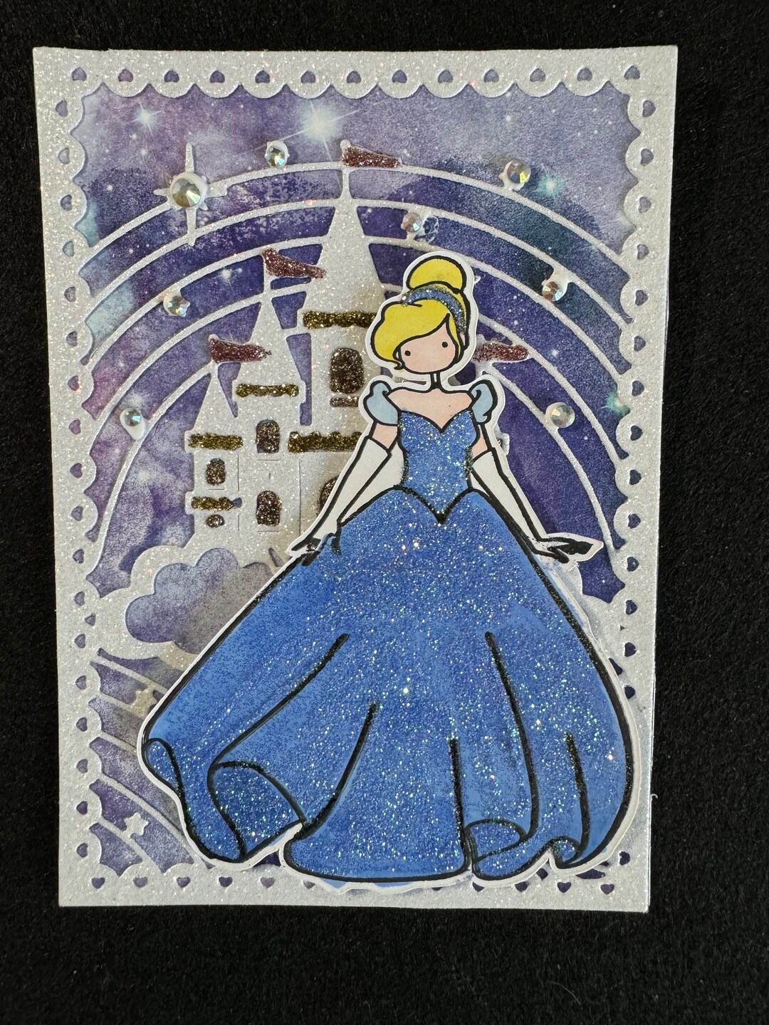 Cinderella & Castle Card Blank Inside - Etsy