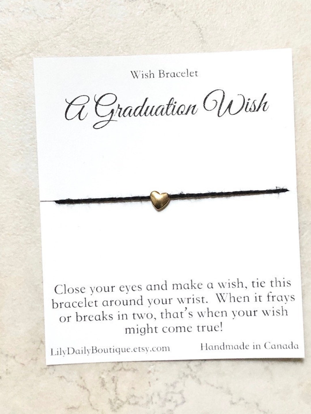 Graduation Wish Bracelet, Adopt a Senior High School Graduation Gift ...