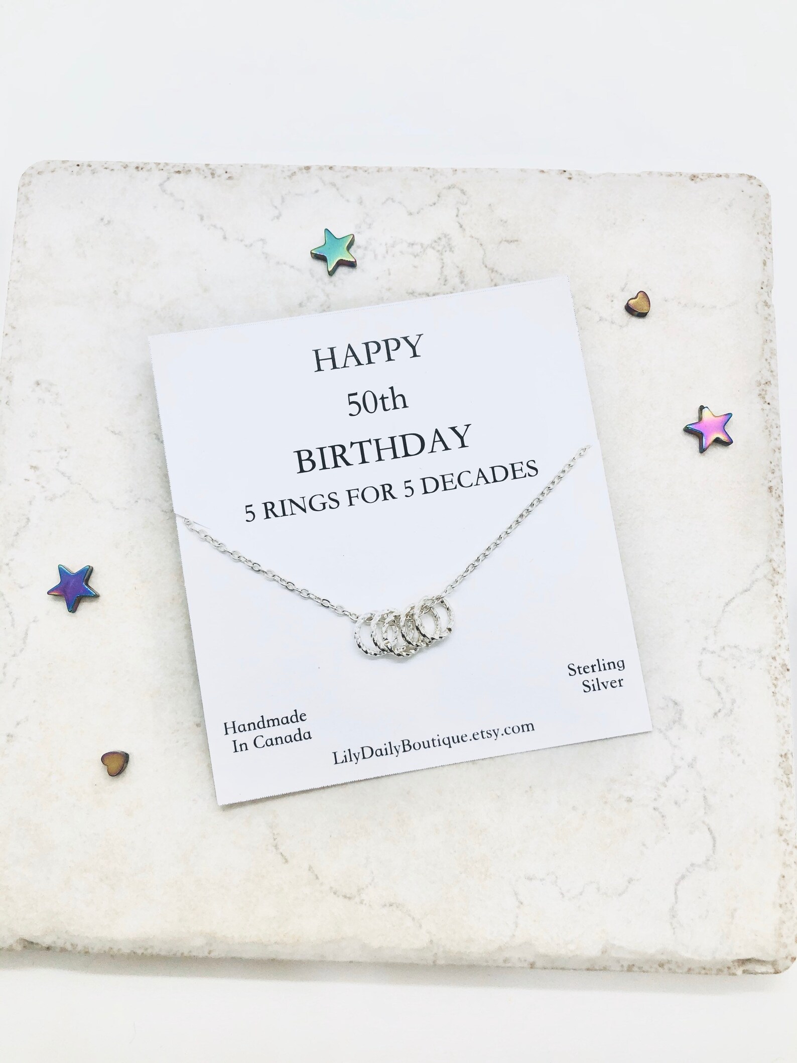 Happy 50th Birthday Gifts For Best Friend 5 Rings 5 Decades Etsy happy-50th-birthday-gifts-for-best-friend-5-rings-5-decades-etsy