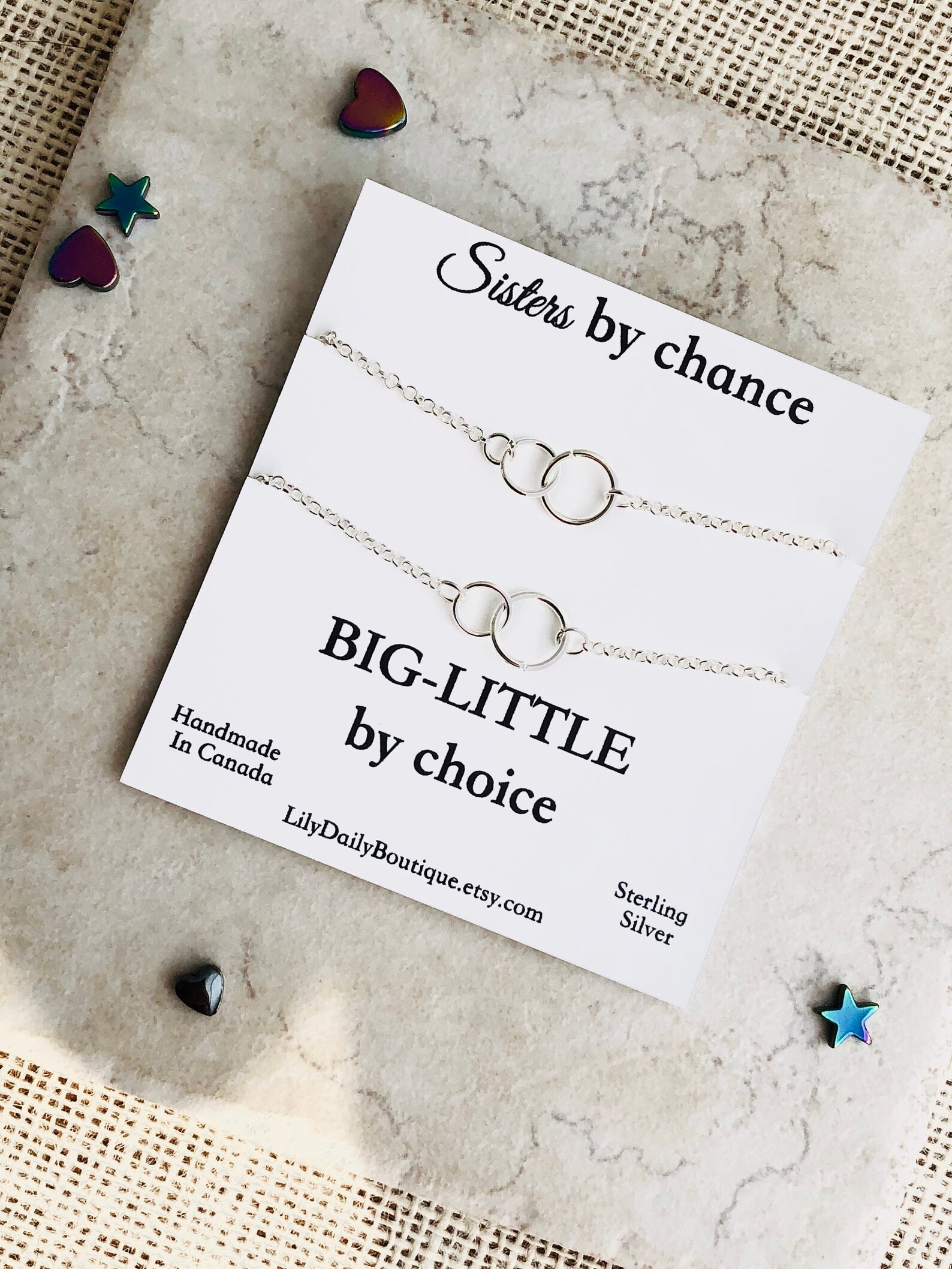 SISTER Bracelets for 2 Matching Best Friend Bracelets Big - Etsy