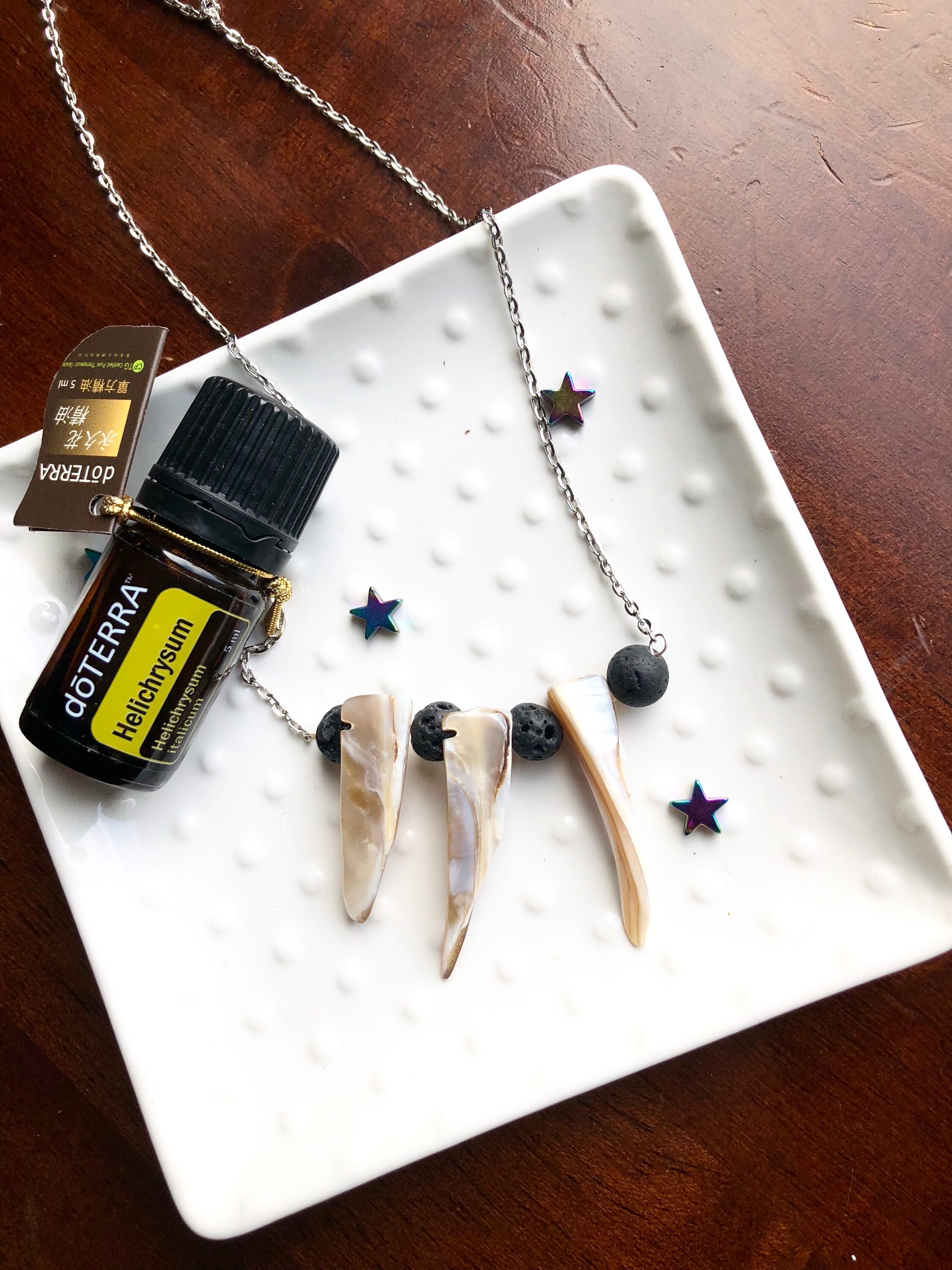 Lava Stone Diffuser Necklace, Edgy Jewelry, Lava Stone Necklace ...