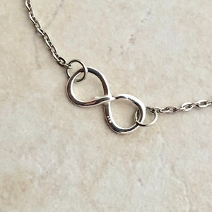Best Friend Necklace Sterling Silver Infinity Necklaces for Women ...