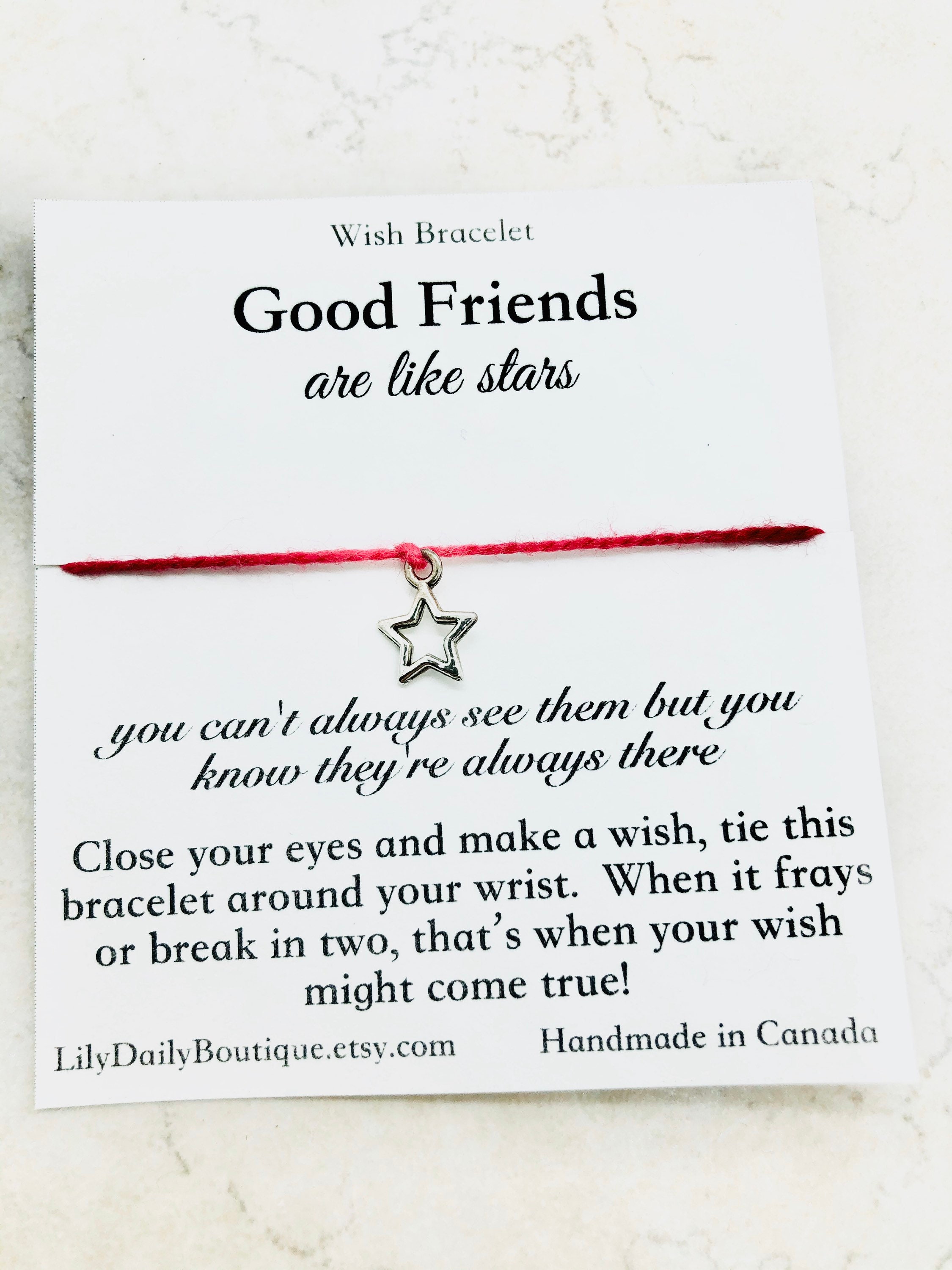 FRIENDS ARE LIKE Stars Best Friend Bracelet Celestial | Etsy