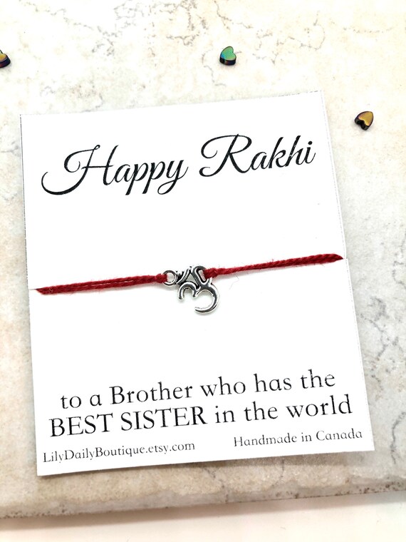 Raksha Bandhan Card PERSONALIZED Rakhi for Brother Rakhi | Etsy Canada