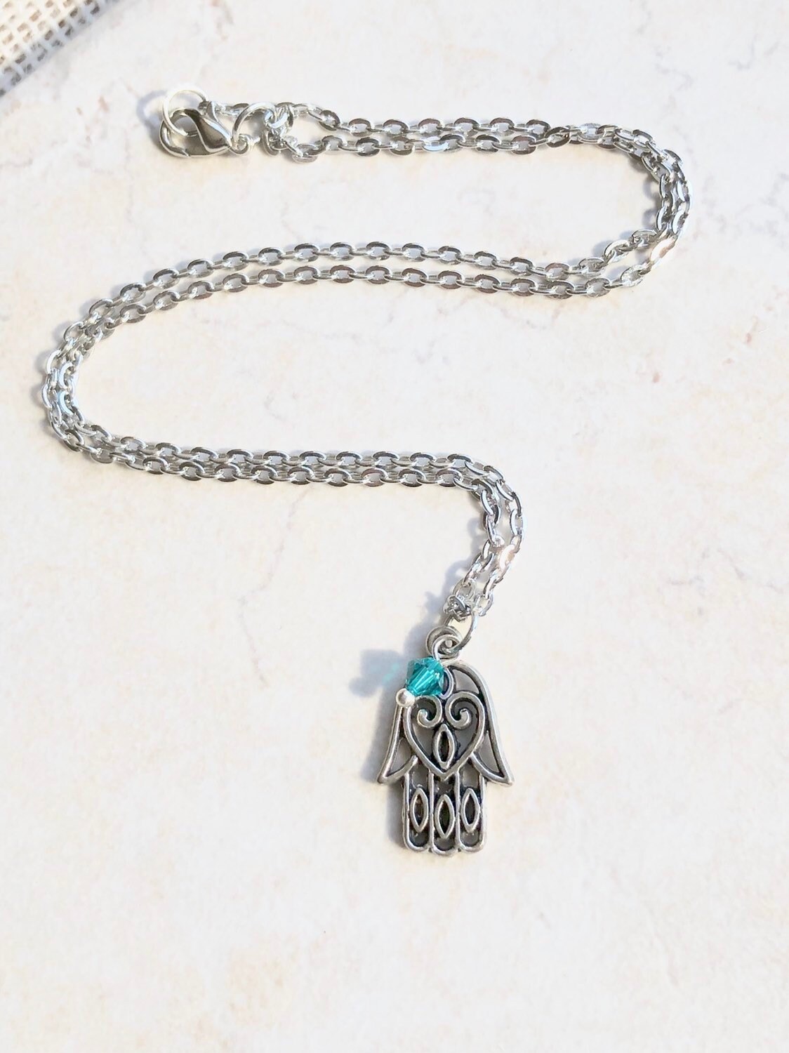 Hamsa Necklace For Women Protection Necklace For Girlfriend | Etsy