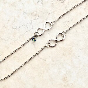 Best Friend Necklace Sterling Silver Infinity Necklaces for Women ...