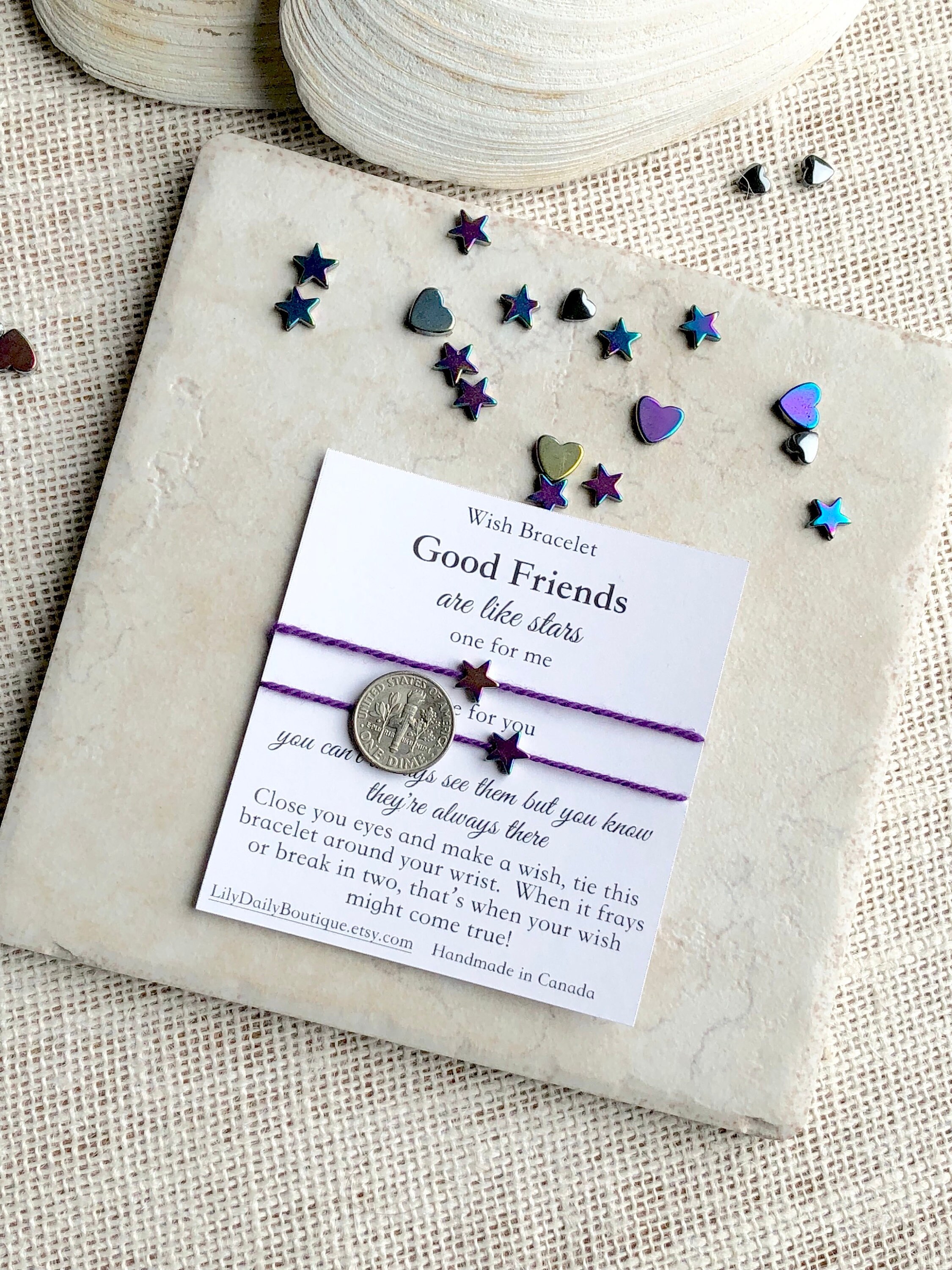 FRIENDS ARE LIKE Stars Best Friend Bracelet For 2 Celestial | Etsy