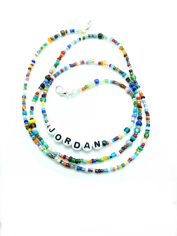 Personalized Rainbow Mask Chain for Kids Teacher Lanyard - Etsy